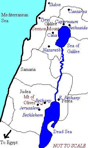Galilee Sea Map